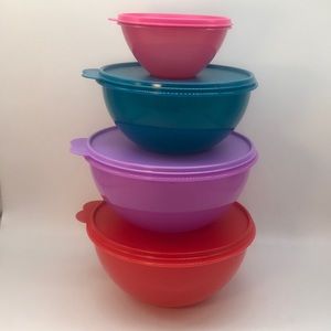 Tupperware | Kitchen | Tupperware Wonderful Bowl Set Of 4 | Poshmark